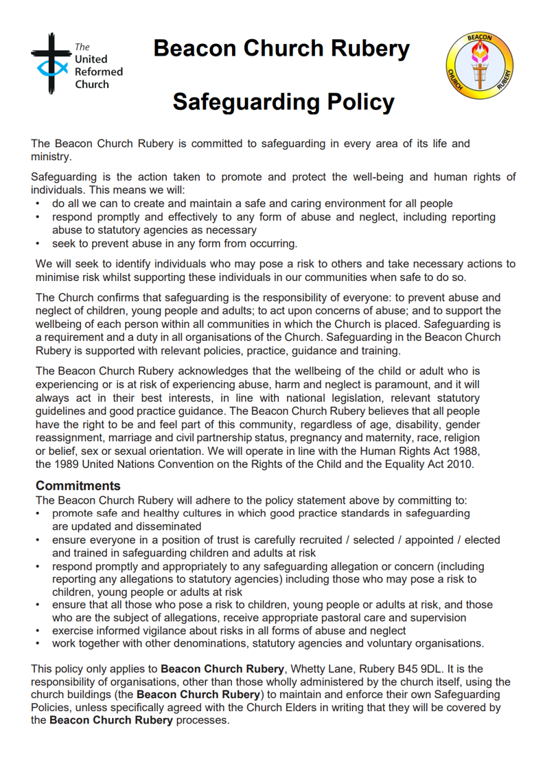 Safeguarding Policy – Home